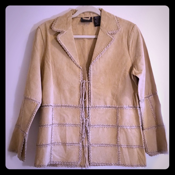 Outbrook | Jackets & Coats | Suede Patchwork Jacket | Poshmark